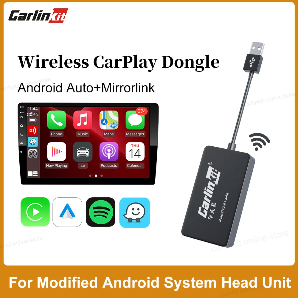 Carlinkit Wireless Carplay Adapter Wireless Android Auto Dongle Mirror ...