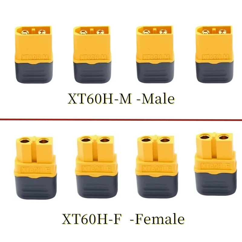 XT60H (XT60 Uograde) Male Female Bullet Connectors Plugs for RC Lipo ...