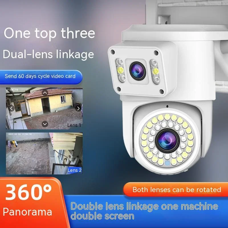 4MP-4K-IP-Camera-Outdoor-WiFi-PTZ-Three-Lens-Dual-Screen-4X-Optical ...