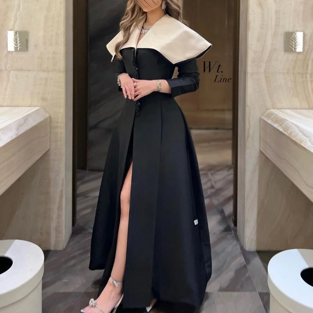 Saudi-Arabia-Prom-Dresses-Formal-Occasion-Evening-Dresses-A-Line-Black ...
