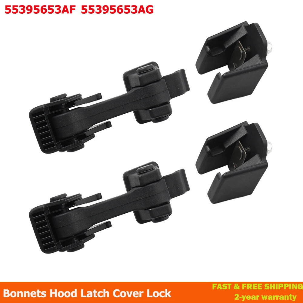 2X-Engine-Bonnets-Hood-Latch-for-Jeep-Wrangler-2007-2018-ABS-Black-Hood ...