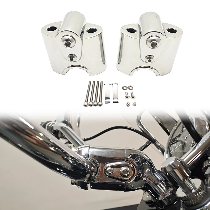 R18 Handlebar Riser Bar Mount Handle Clamp Mounting Lift Clamp Adapters ...