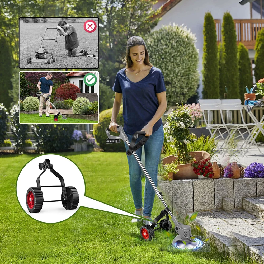 Lawn Trimmers On Wheels