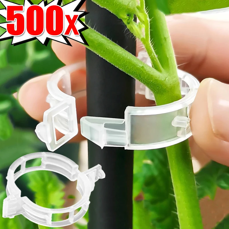 Plastic-Plant-Supports-Clips-Reusable-Plant-Vine-Protection-Grafting ...