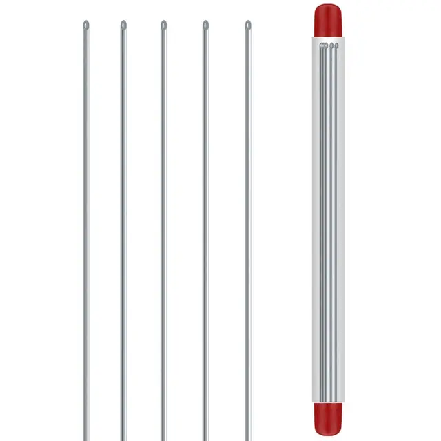 Hot Quick Earthworm Hooking Needle Pins Hollow Gas Needle Fishing Tools ...