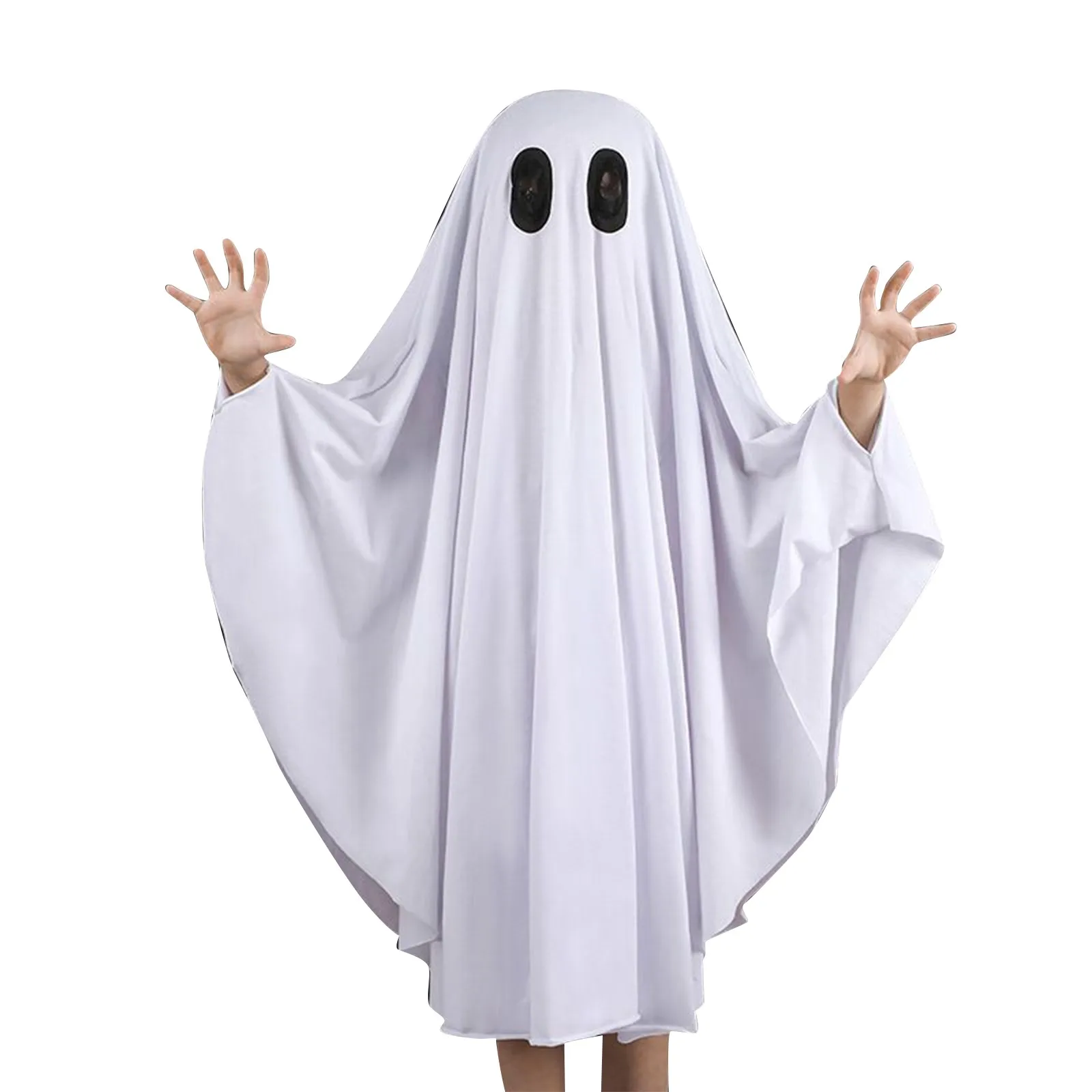 Halloween New Cosplay Costume Horror Fright Ghost Smiley Face Black Eye ...