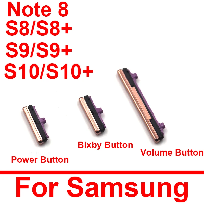 On/Off Power Side Button + Volume Button + Bixby Key For Samsung Galaxy ...