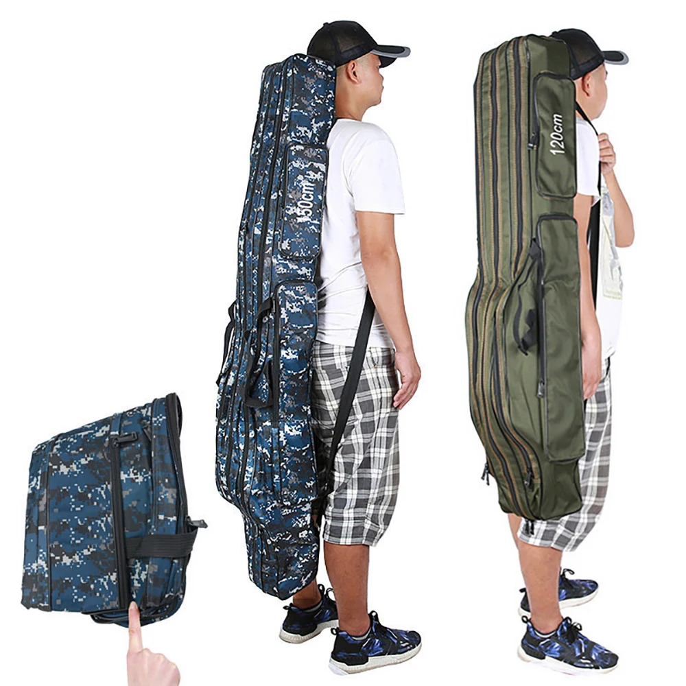 Fishing-Rod-Bag-150-120cm-Double-Layered-Triple-Layered-MultiPurpose ...
