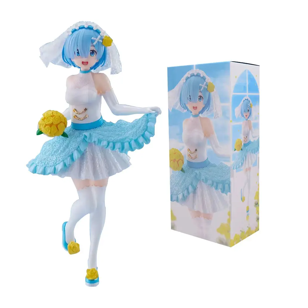20CM-Anime-Rem-Bride-Figure-Anime-Figure-Re-Zero-Standing-Wedding-Dress ...