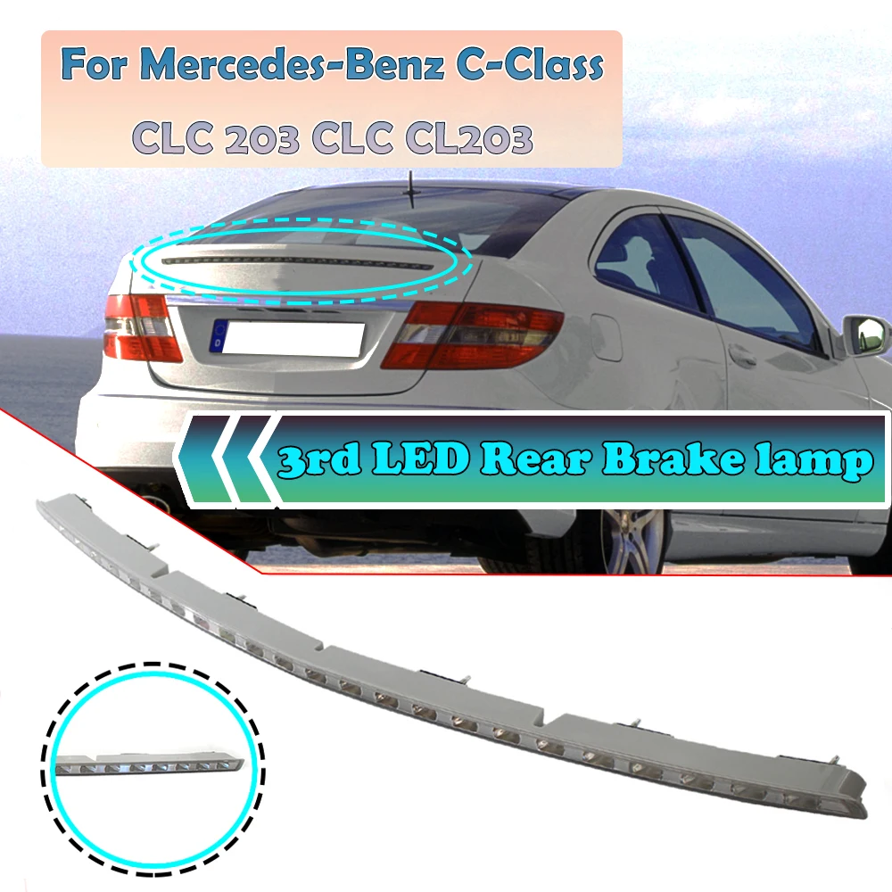3rd-LED-Rear-Brake-lamp-High-Mount-Stop-Light-For-Mercedes-Benz-2Door-C ...