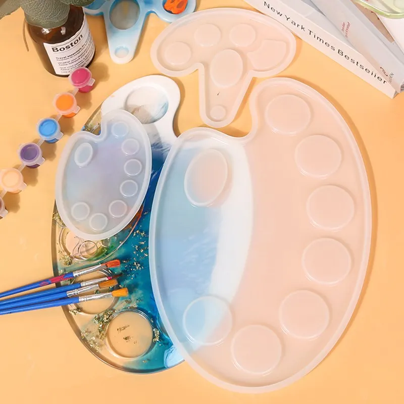 DIY-Epoxy-Silicone-Mold-Art-Color-Palette-Drawing-Board-New-Painting ...