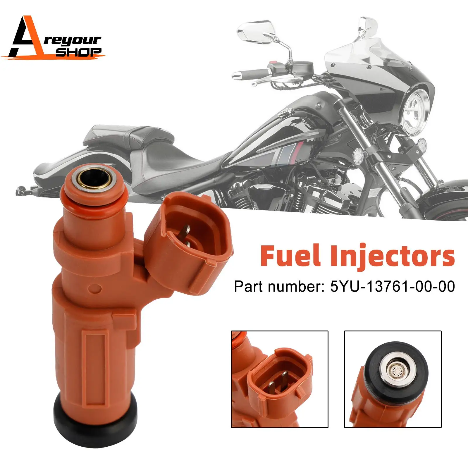 Fuel Injectors 5YU-13761-00-00 for YAMAHA Stratoliner Raider Roadliner ...