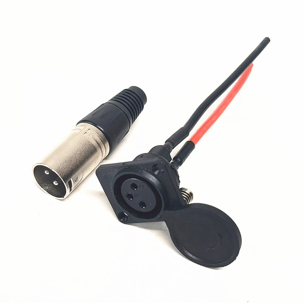 Battery-Charger-Port-3Pin-Inline-Connector-Jack-Socket-Head-Round-Three ...