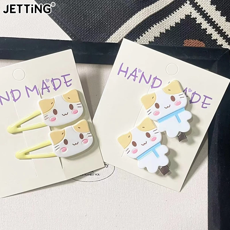 Pinzas-para-el-pelo-de-gato-Nyanko-horquillas-Kawaii-de-dibujos ...