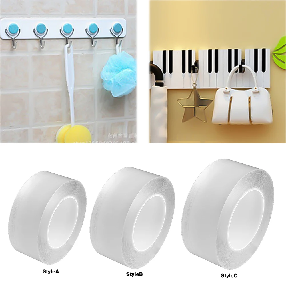 3-Meter-Nano-Tape-Double-Sided-Tape-Waterproof-Transparent-Reusable ...