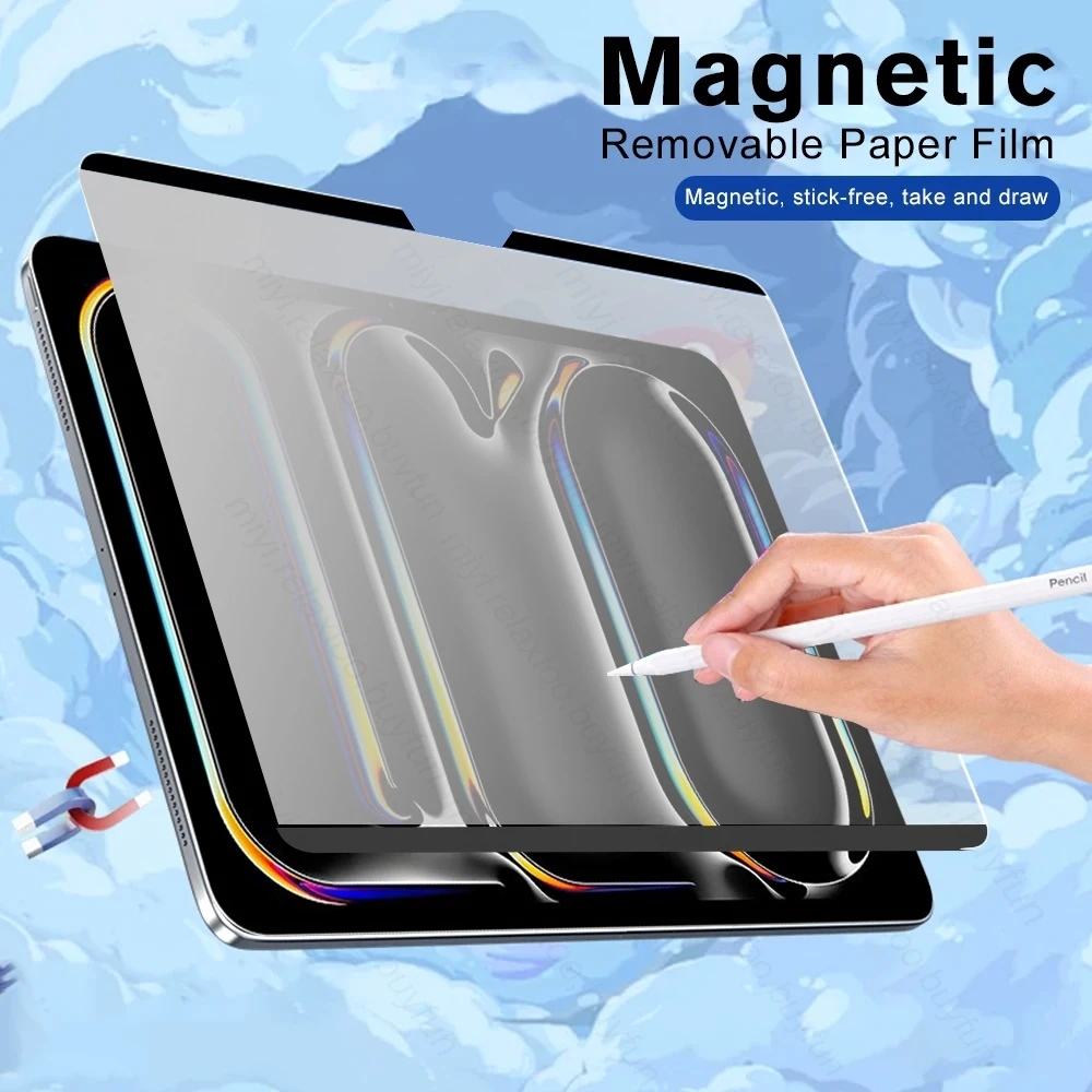 For-Apple-iPad-Pro-13-11-2024-Magnetic-Screen-Protector-On-i-Pad-Air-13 ...