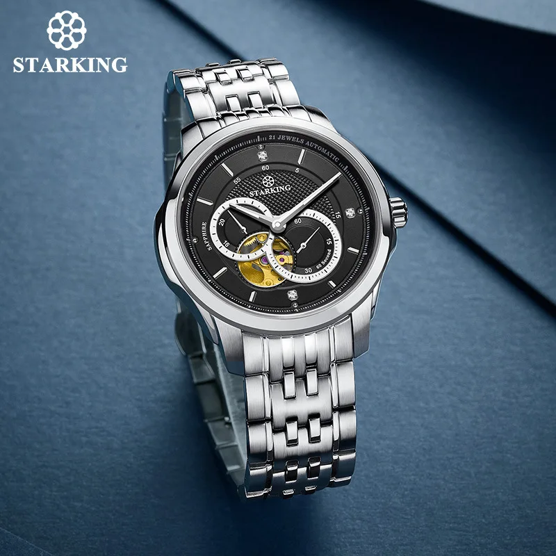 STARKING-Men-s-Automatic-Mechanical-Watch-Night-Light-Stainless-Steel ...
