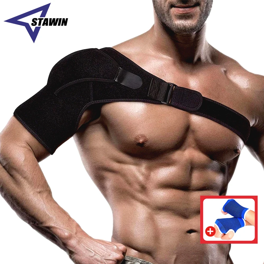 Shoulder Brace with Pressure Pad Adjustable Neoprene Shoulder Support ...