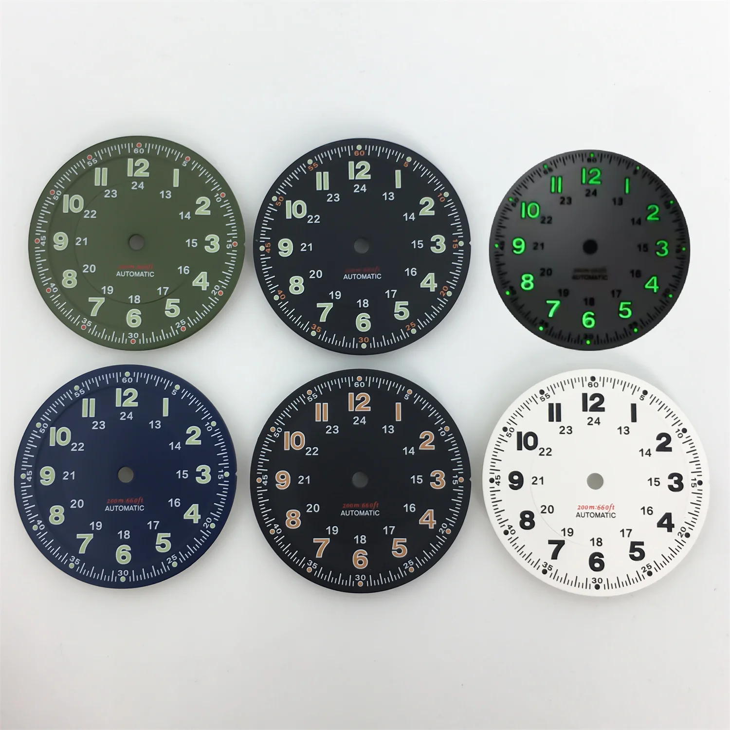 BLIGER 29mm Classics Sterile Pilot Watch Dial Part for NH35/36 SKX ETA ...