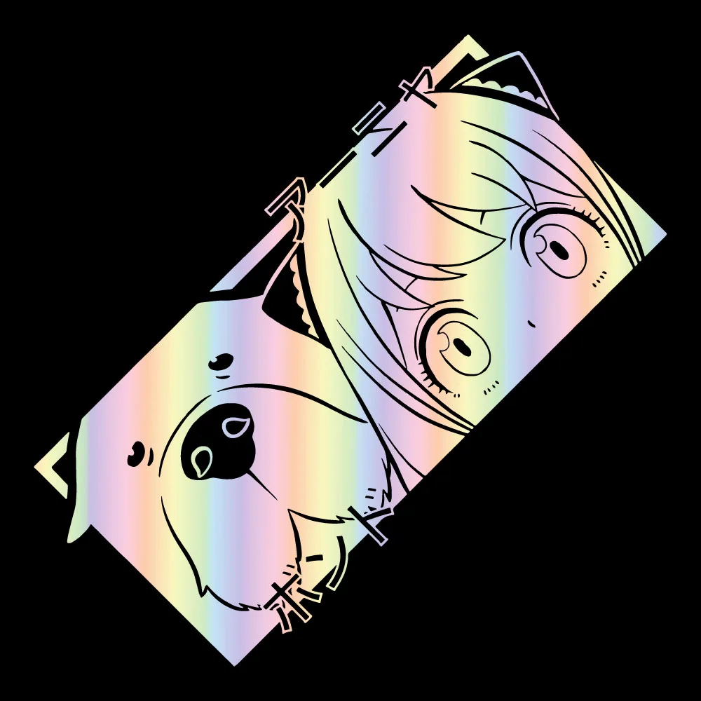 Japanese-Anime-Vinyl-Decals-Cute-Girl-Anya-Design-Car-Stickers-for ...