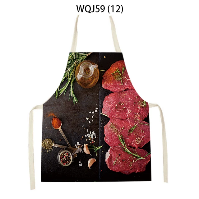 Vegetable Apron Creative Kitchen Apron Fruit Print Women Aprons Dinner ...