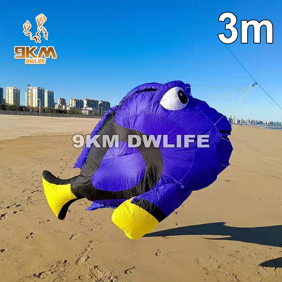 3m Fish Kite Line Laundry Soft Inflatable Fish Kite – 9km-dwlife