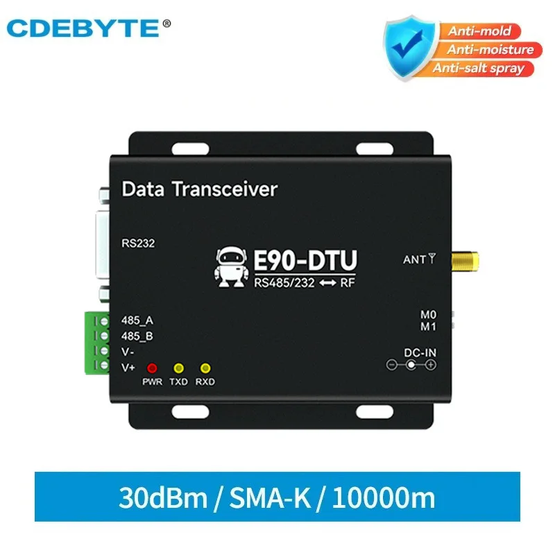 Relé LoRa RS232 RS485 433/868/915MHz CDSENT E90-DTU 1W Transceptor e ...