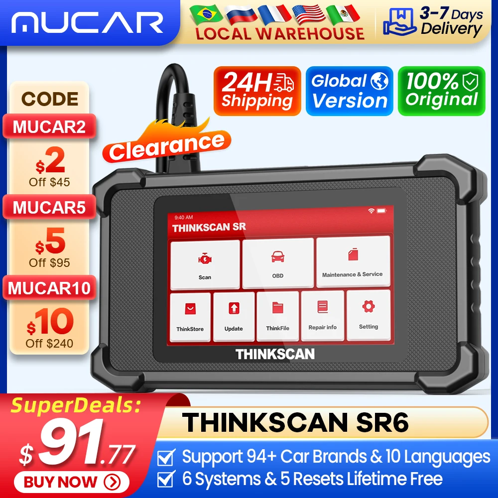 THINKCAR-Thinkscan-SR6-SR4-SR2-Obd2-Scanner-Car-Diagnostic-Tools ...