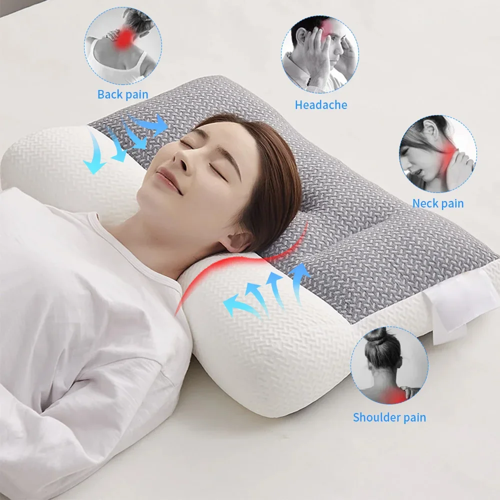 Cervical-Neck-Pillow-Ergonomic-Pillow-Protect-Neck-Spine-Orthopedic-for ...