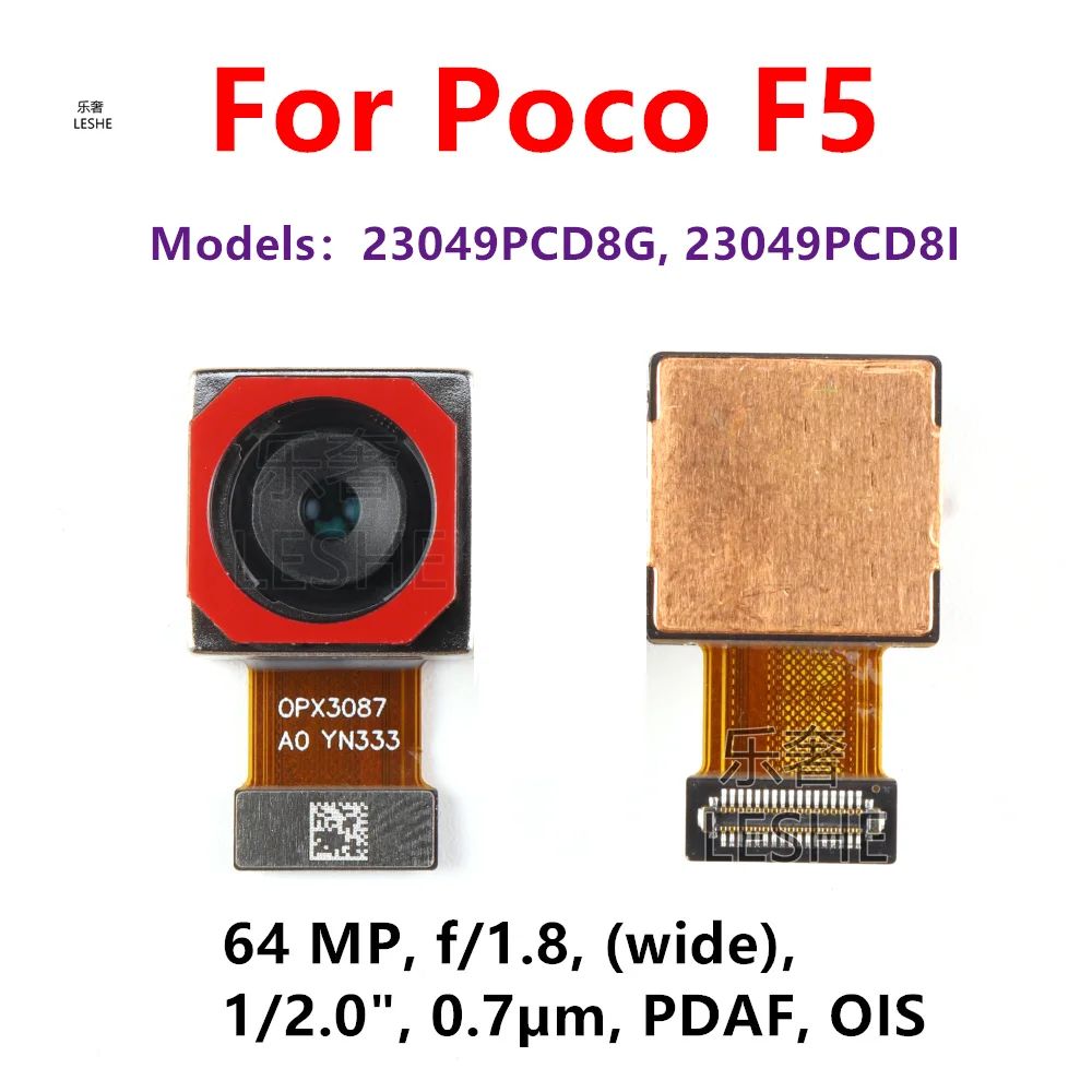 Câmera traseira ampla de 64mp para xiaomi poco f5 23049pcd8g, grande ...