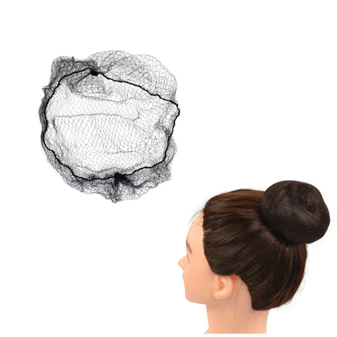10-Pcs-Invisible-Mesh-Hair-Bun-Net-20-Inch-Elastic-Nylon-Hairnets-for ...