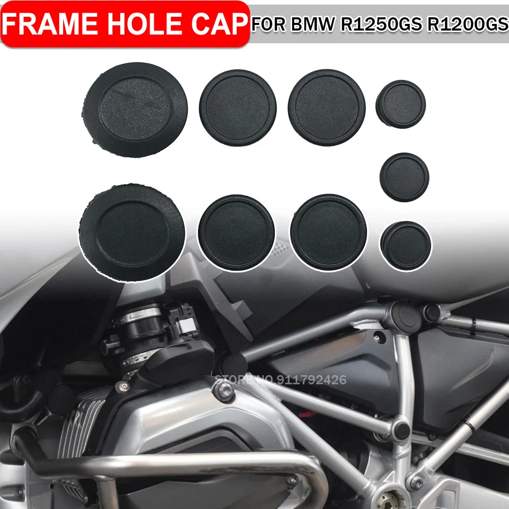 R1200GS R1250GS Frame Hole Cover Caps Plug Decorative Frame End Cap Set ...