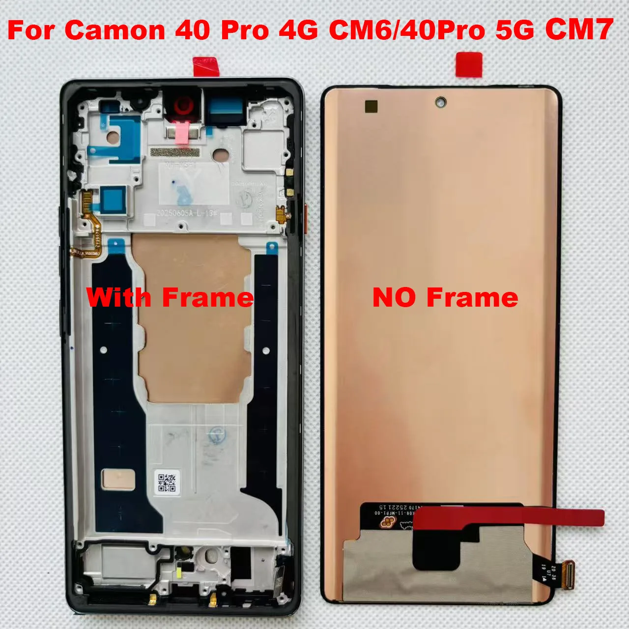 Amoled Original para Tecno Camon 40 Pro 4G CM6/ 40Pro 5G CM7 pantalla ...