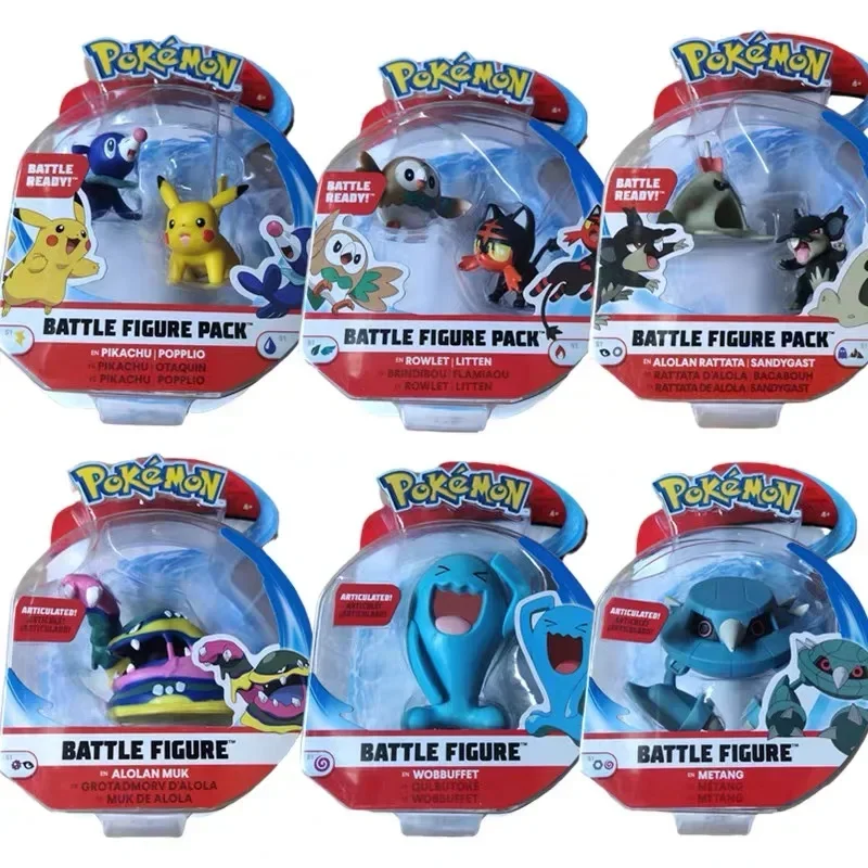 Original-Pokemon-Battle-Figure-Pack-Pocket-Monster-Pikachu-Popplio ...