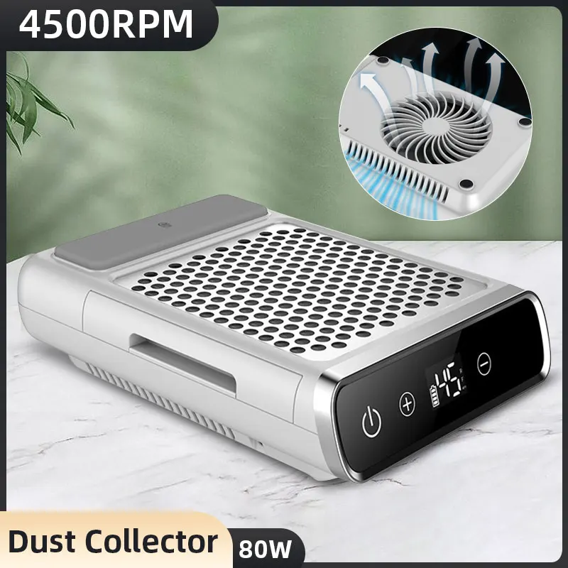 80W-Nail-Dust-Collector-Powerful-Extractor-Fan-For-Manicure-Built-in ...