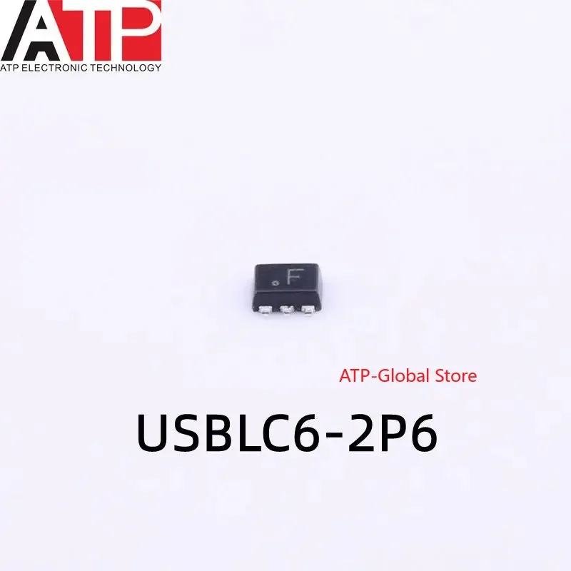 10PCS USBLC6-2P6 ESD F SOT-666 USBLC6 Original inventory of integrated ...