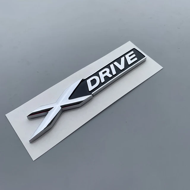 3D Car Rear Trunk Badge Xdrive Sticker Nameplate Xdrive Logo For BMW ...