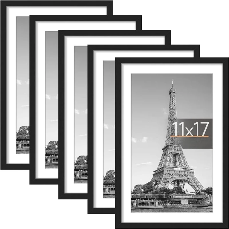 11x17-Picture-Frame-Set-of-5-Display-Pictures-9x15-with-Mat-or-11x17 ...