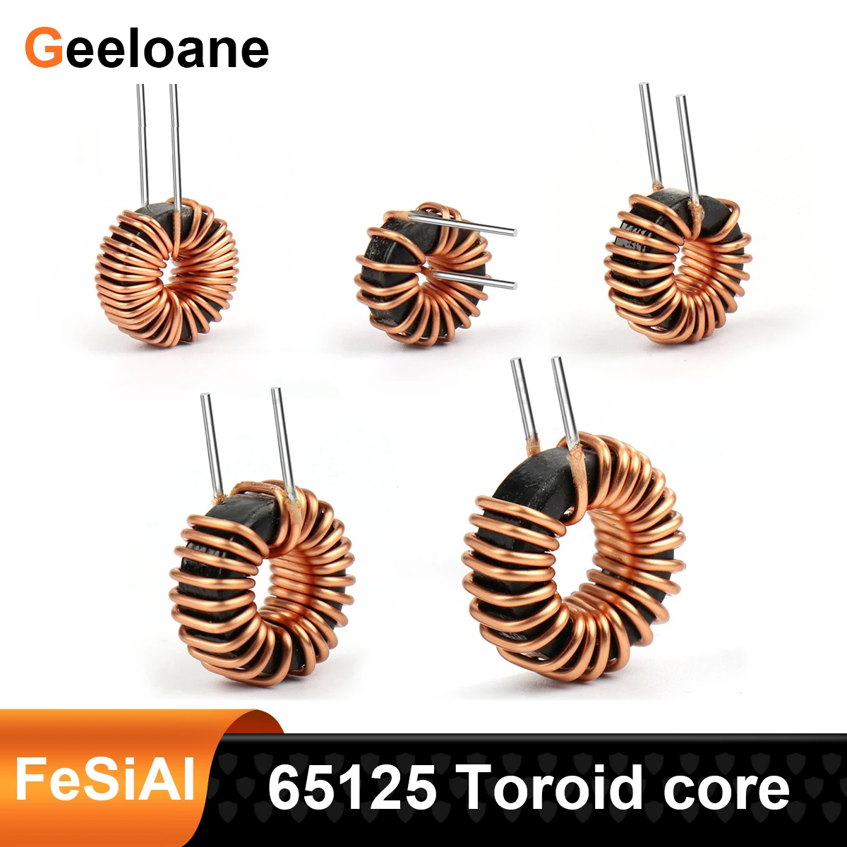 2pcs 65125 Toroid Core Inductors Winding Magnetic Inductance 5a 6a 8a ...