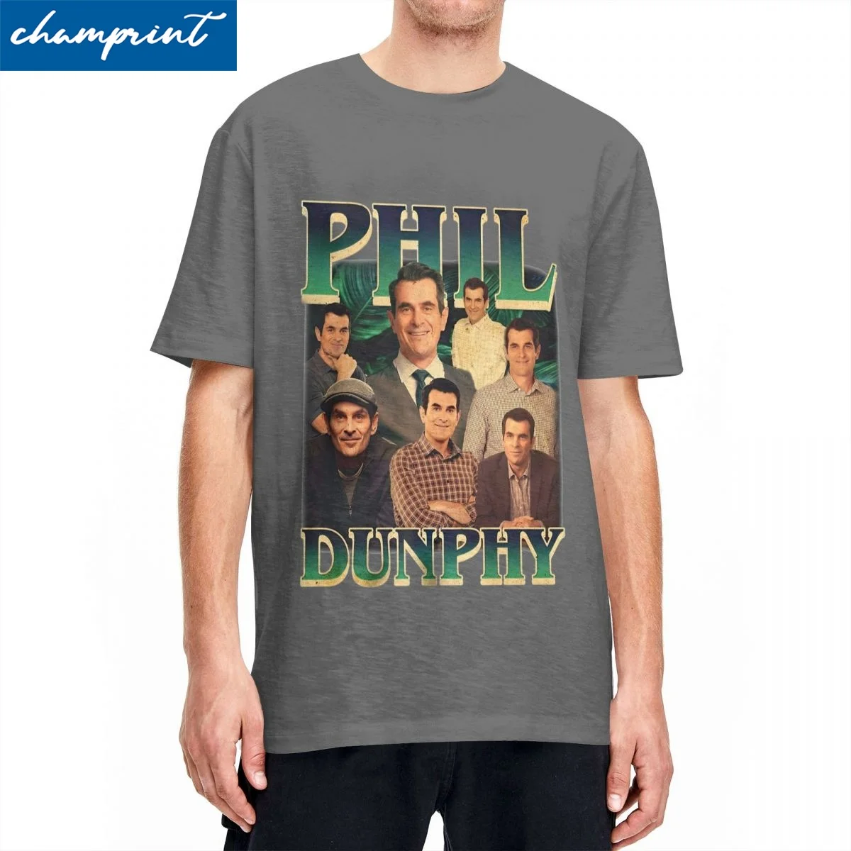 Casual-Phil-Dunphy-Modern-Family-T-Shirt-Men-s-Crewneck-Short-Sleeve ...