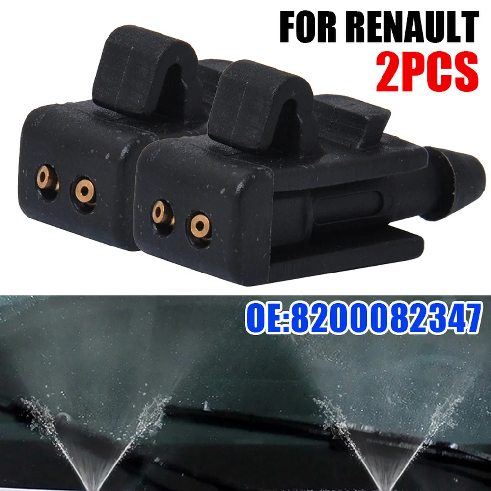 2Pcs-Car-Front-Windshield-Washer-Spray-Nozzle-Jet-8200082347-Renault ...