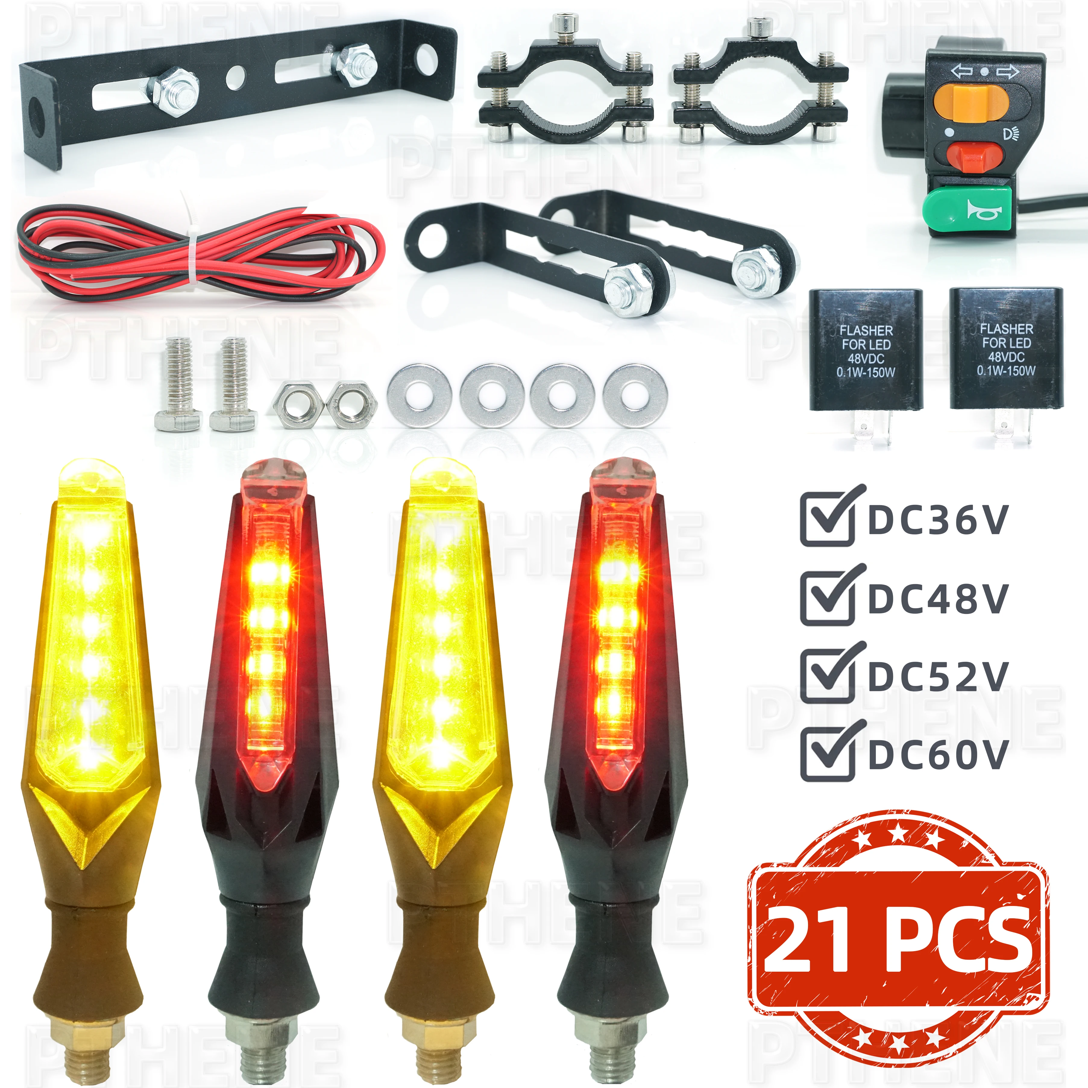 Pthene-36V-48V-52V-60V-E-Bike-Electric-Bicycle-Scooter-Motorcycle-LED ...