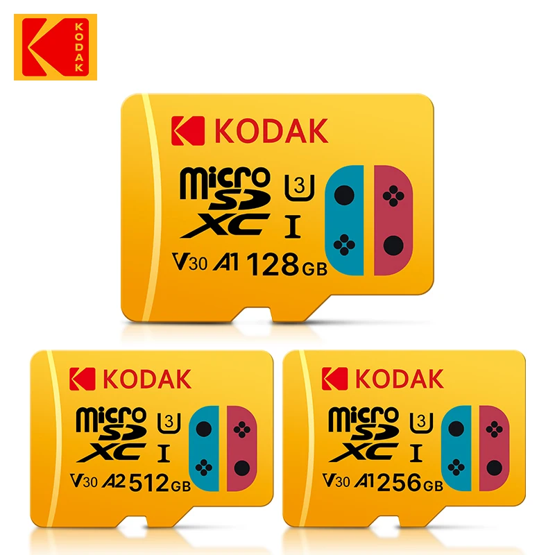 KODAK-Micro-SD-Memory-Card-128GB-256GB-512GB-A2-UP-TO-100MB-s-Class10 ...