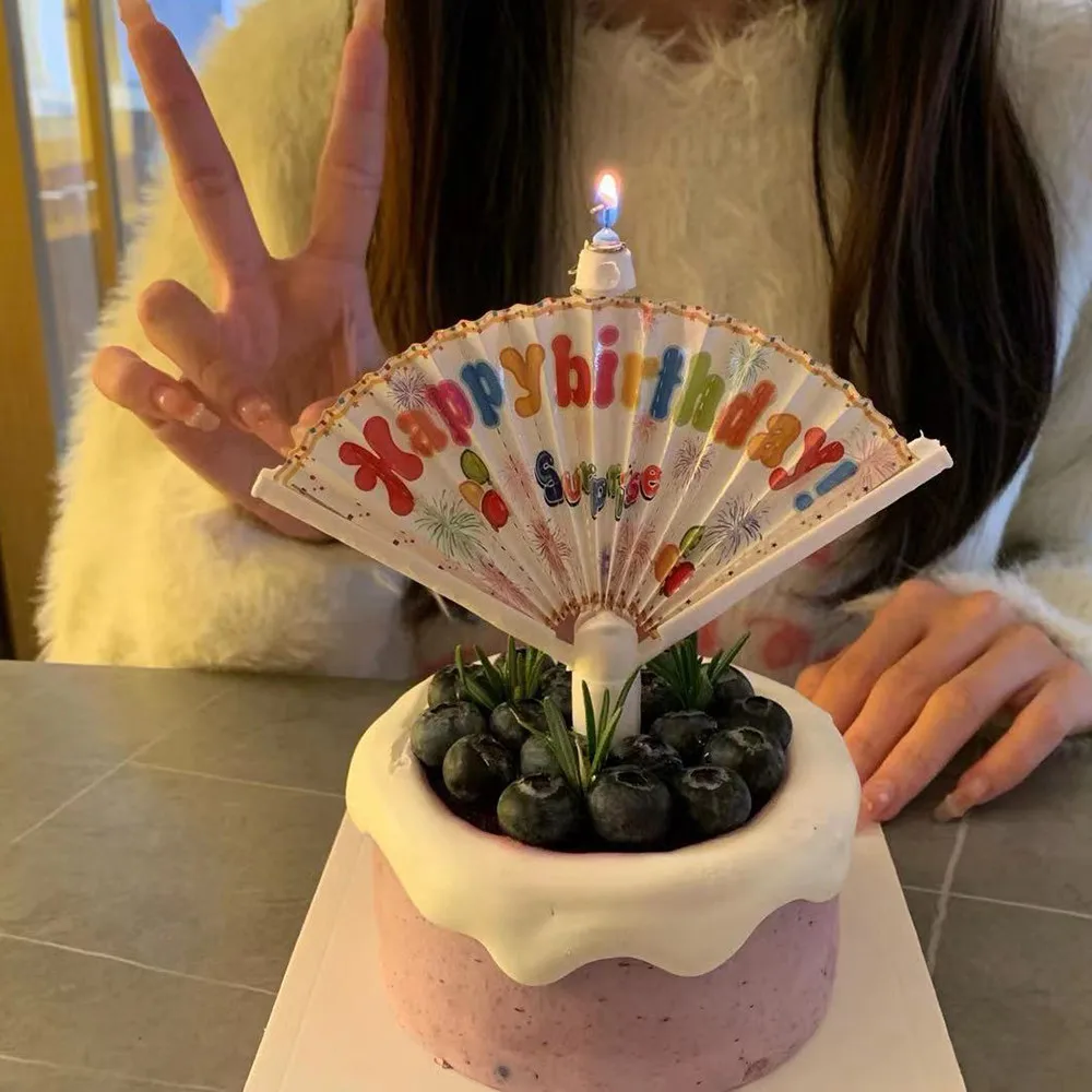 Creative-Surprise-Spray-Flower-Music-Candle-Birthday-Banner-Cake ...