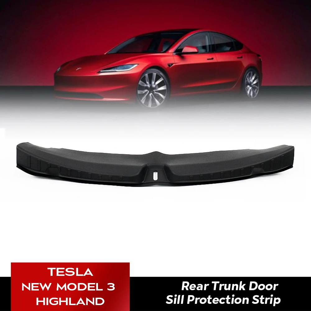 For-Tesla-New-Model-3-Highland-2024-Trunk-Threshold-Strip-TPE-or-Metal ...