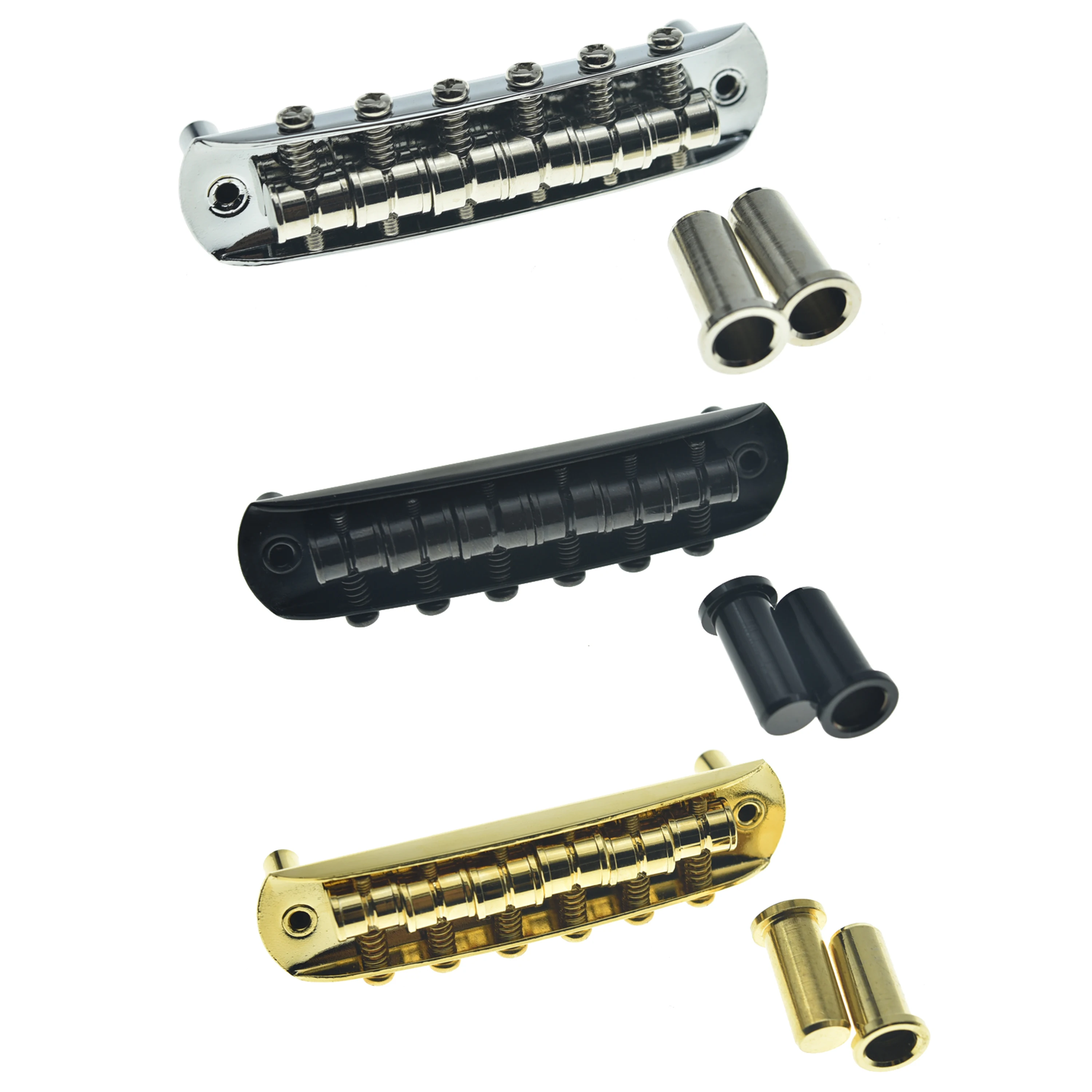 KAISH 9.5" Radius Electric Guitar Bridge with Large Barrel Saddles for ...