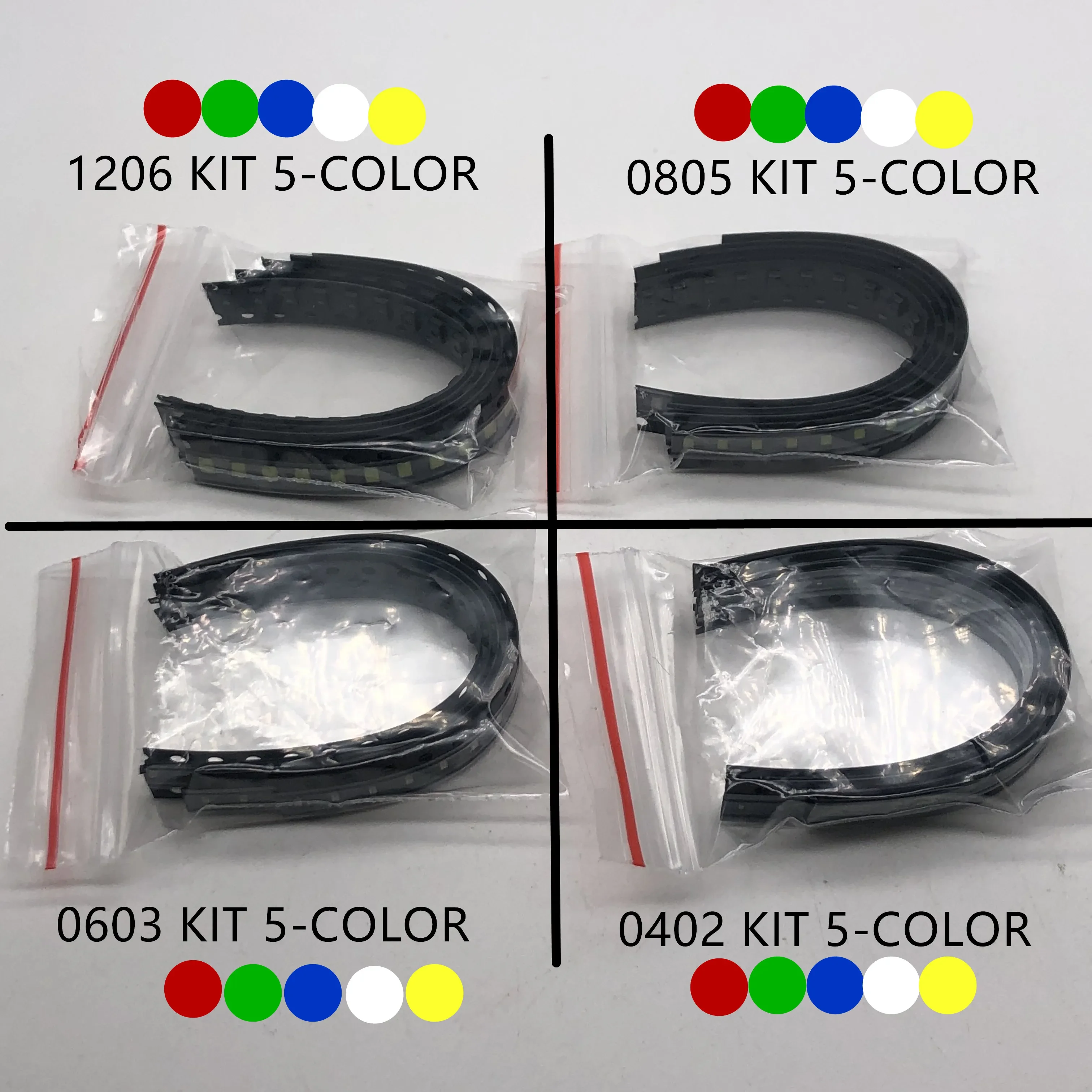 5-x-100pcs-Color-500pcs-New-1206-0805-0603-Red-Green-Blue-White-Yellow ...