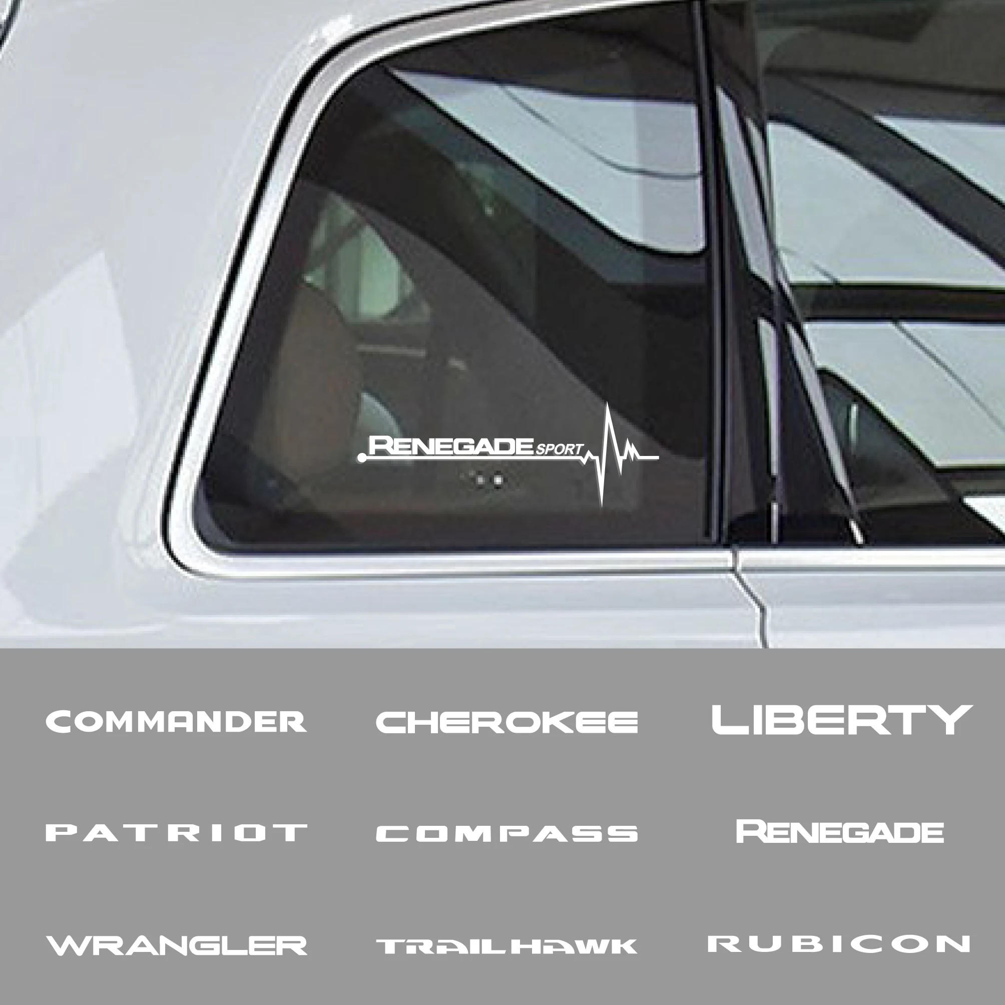 2PCS-Car-Side-Window-Sticker-For-Jeep-Cherokee-Commander-Compass ...