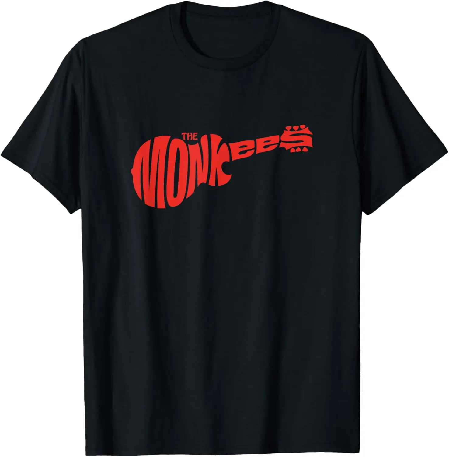 The Monkees Classic Red Guitar Logo Black T-Shirt: A Deep Dive into the ...