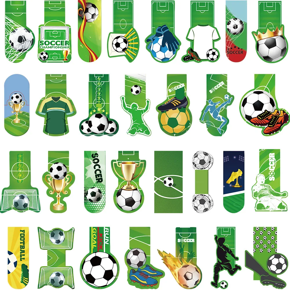 30Pcs-New-Football-Bookmark-Reading-Page-Book-Tags-Creative-Student ...